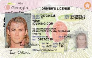 Georgia (GA) Drivers License- Scannable Fake ID - ID Viking
