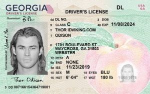 Georgia (GA) NEW- Drivers License PSD Template Download - ID Viking