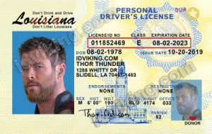 Louisiana (LA) – Drivers License PSD Template Download - ID Viking
