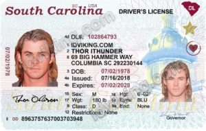 South Carolina (SC) – Drivers License PSD Template Download - ID Viking