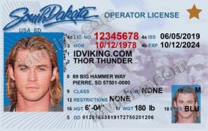 South Dakota (SD) – Drivers License PSD Template Download - ID Viking