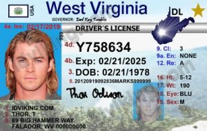 West Virginia (WV) – Drivers License PSD Template Download - ID Viking